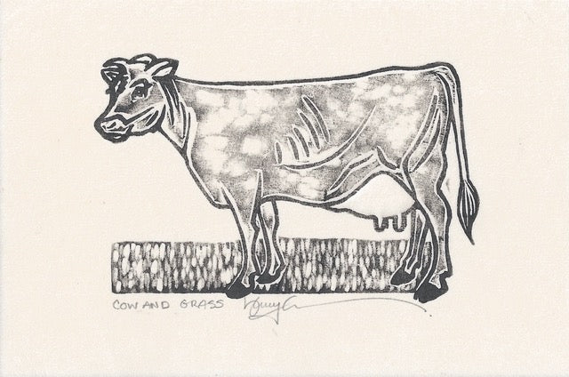 COW & GRASS – Barbara Wybou